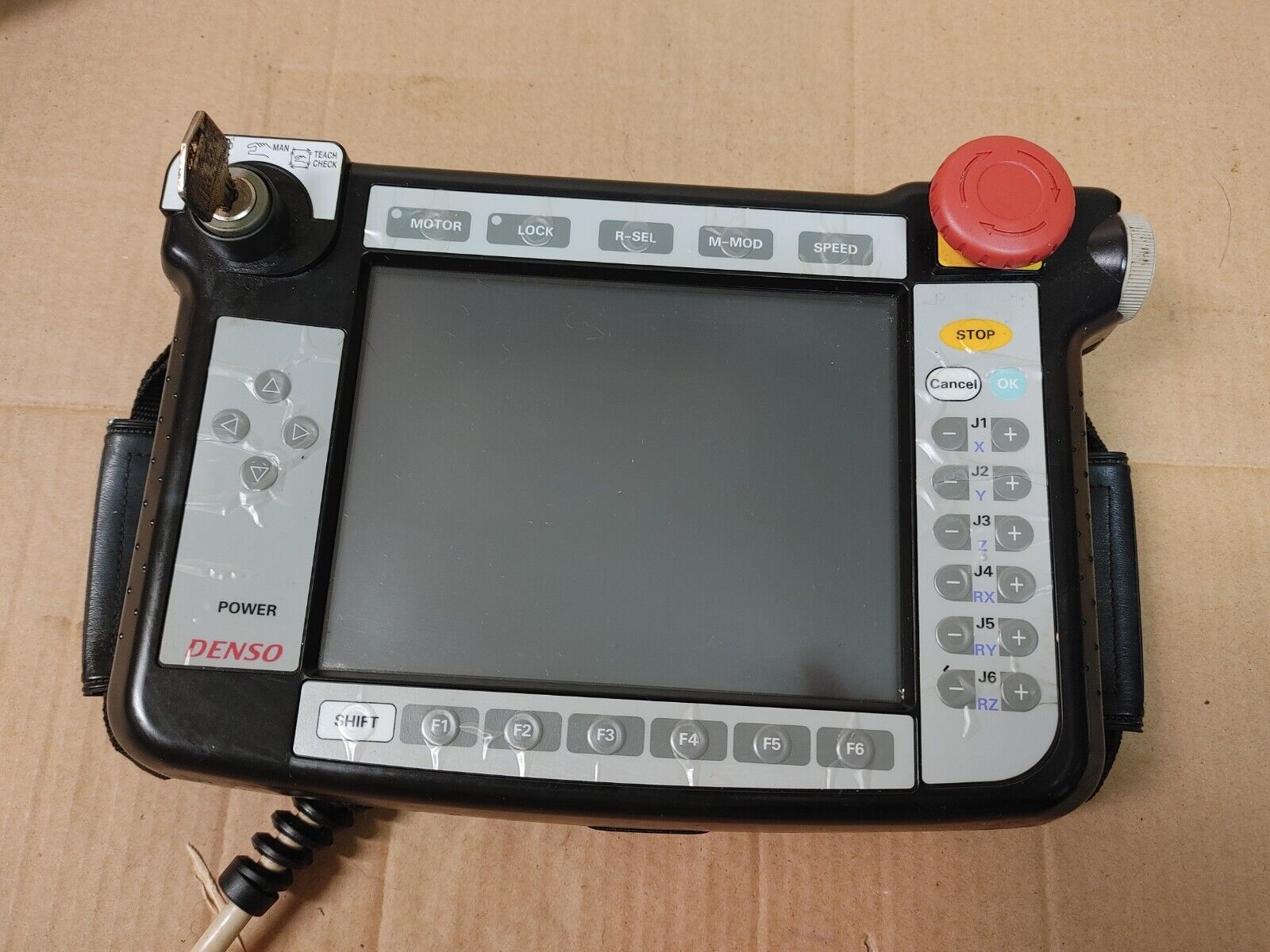 Denso Teach Pendant w/Cable & key TP-RC7/8 410100-1761 w/warranty ...